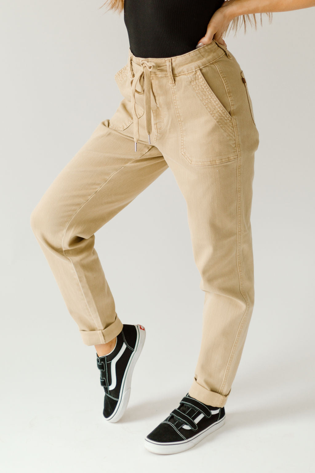 Judy Blue High-Waist Cuffed Joggers – Copper Lane Clothing